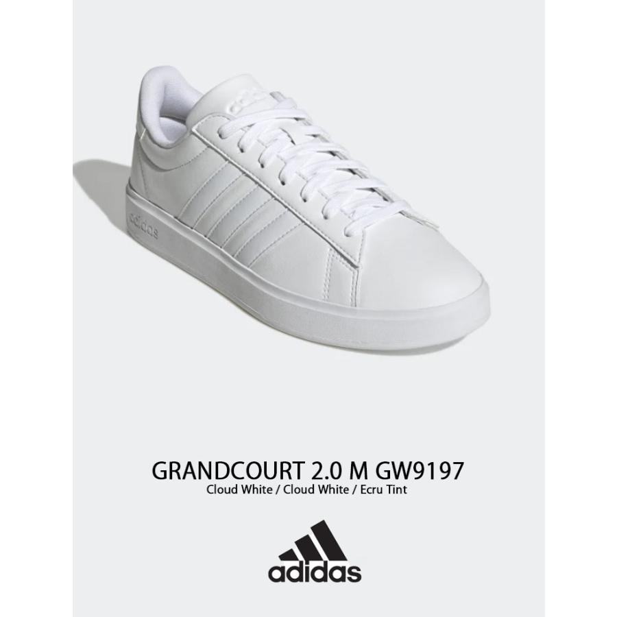 adidas（アディダス） スニーカー GRANDCOURT 2.0 M GW9197 グランドコート 2.0 M WHITE ホワイト ...