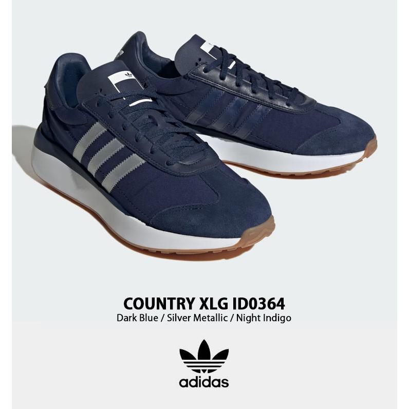 adidas Originals アディダス オリジナルス スニーカー COUNTRY XLG ID0364 DARK BLUE SILVER ...