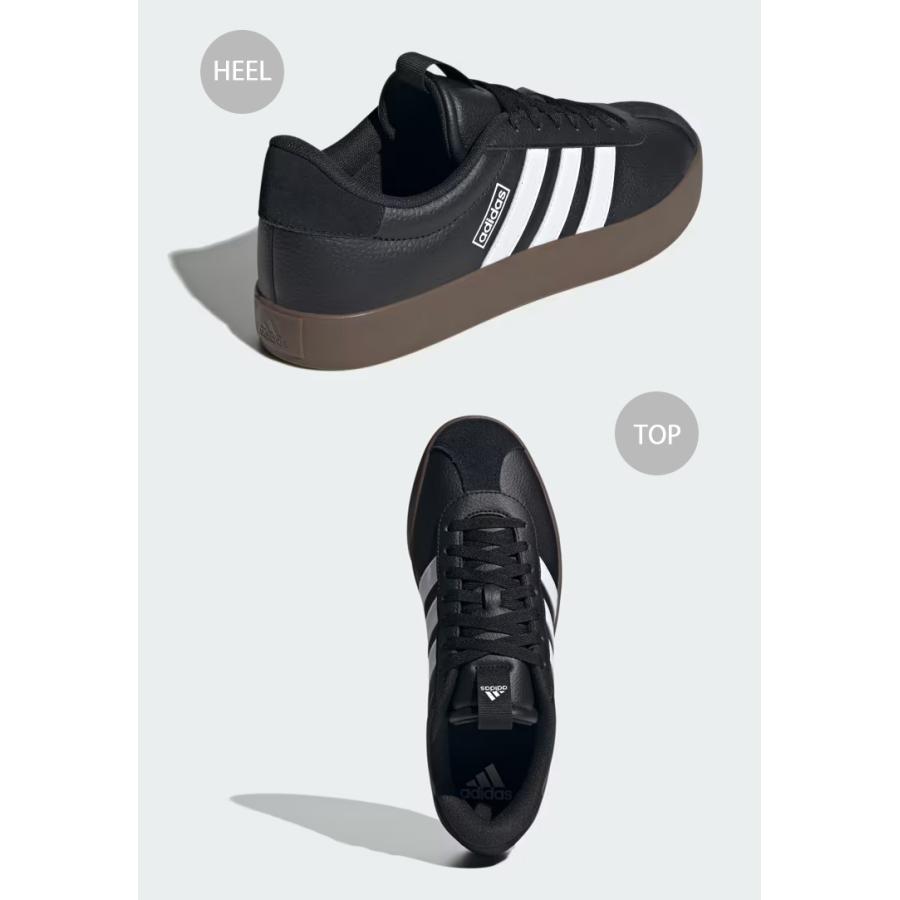 adidas アディダス スニーカー VL COURT 3.0 ID6286 VLコート3.0 CORE BLACK CLOUD WHITE ...