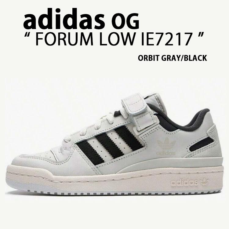 adidas アディダス スニーカー FORUM LOW IE7217 WHITE GRAY BLACK シューズ フォーラム ロー ...