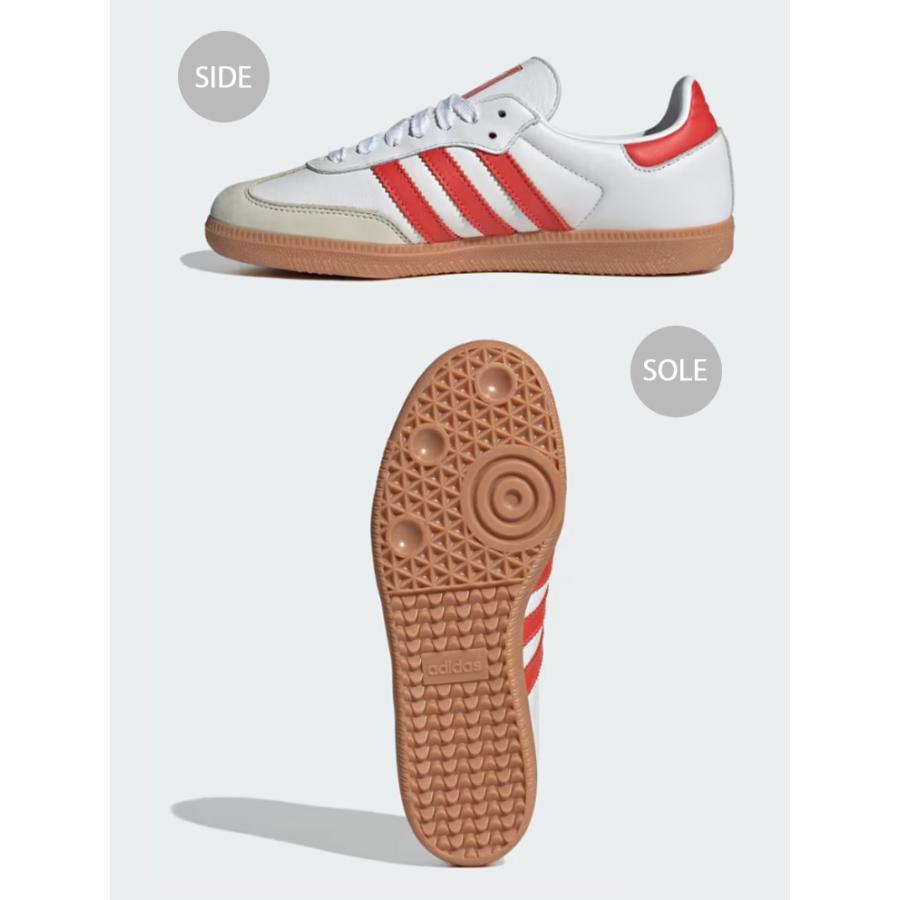 adidas originals アディダス スニーカー SAMBA OG W IF6513 サンバ オリジナル WHITE RED シューズ ...