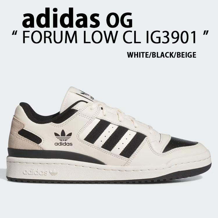 adidas originals アディダス スニーカー FORUM LOW CL IG3901 フォーラムロー WHITE BLACK ...