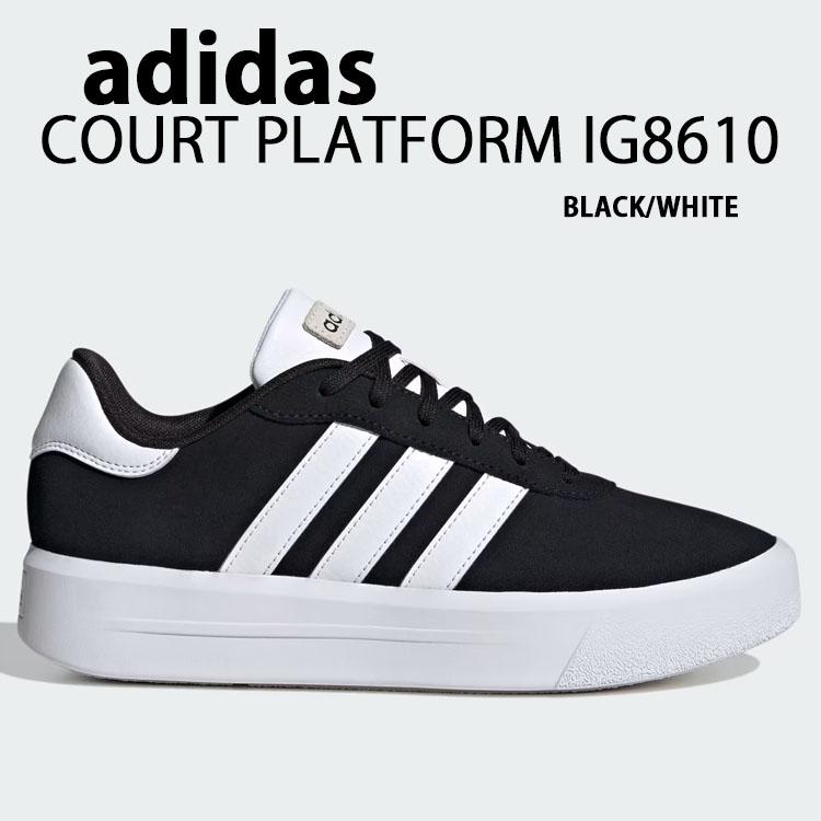 adidas アディダス スニーカー 厚底 COURT PLATFORM SUEDE IG8610 コート プラットフォーム スエード ...