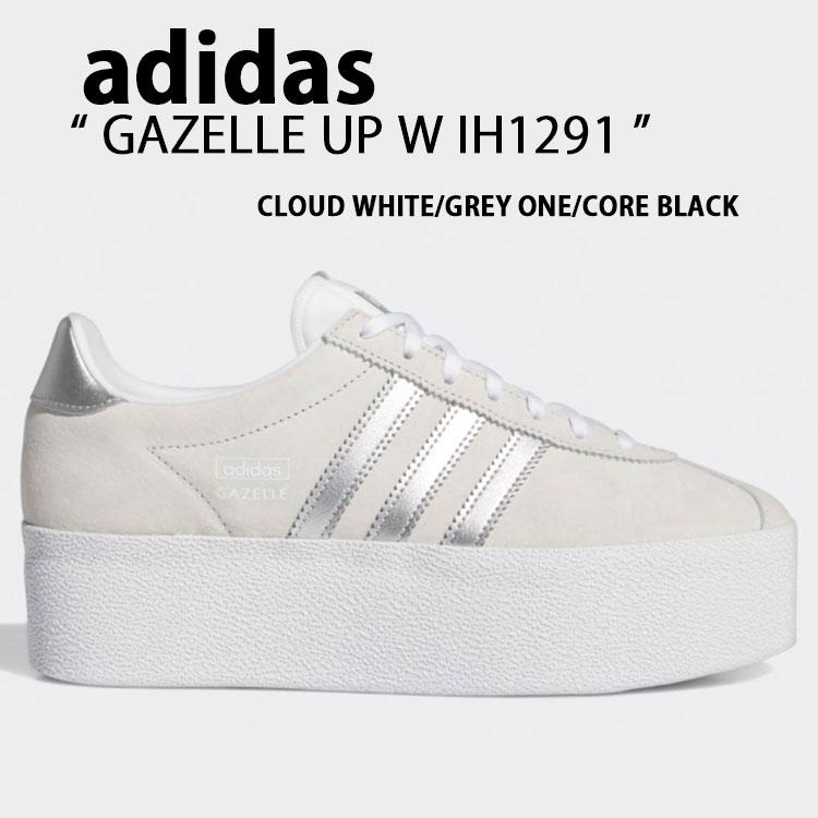 adidas（アディダス） スニーカー GAZELLE UP W IH1291 WHITE GREY BLACK ガゼル アップ ウィメンズ ...