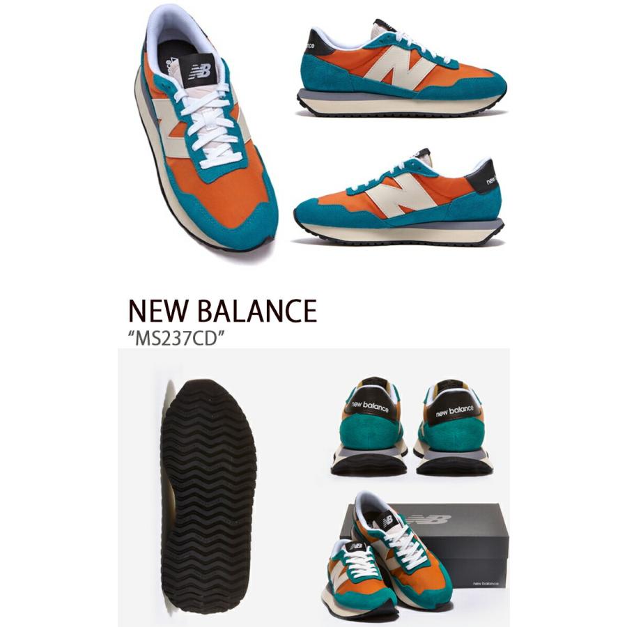 New Balance ニューバランス スニーカー 237 GREEN ORANGE グリーン オレンジ MS237AB : nb ...
