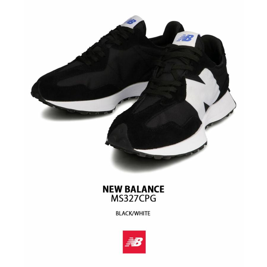 New Balance ニューバランス スニーカー 327 MS327CPG BLACK WHITE シューズ グレー ブラック メンズ ...