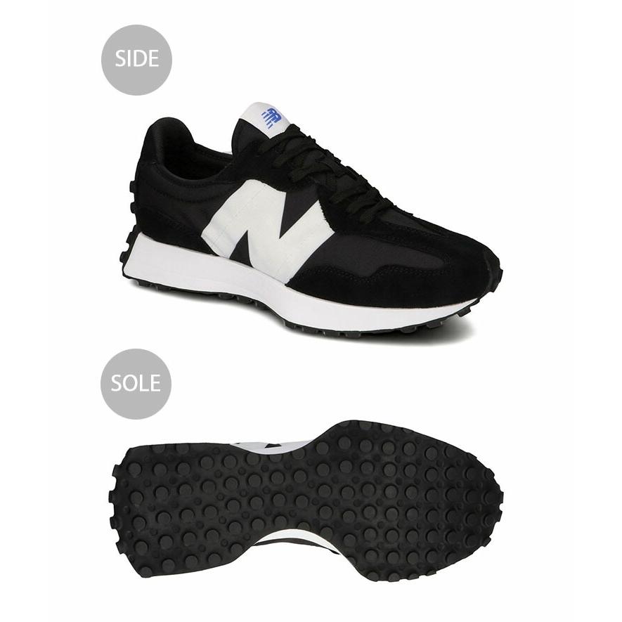 New Balance ニューバランス スニーカー 327 MS327CPG BLACK WHITE シューズ グレー ブラック メンズ ...