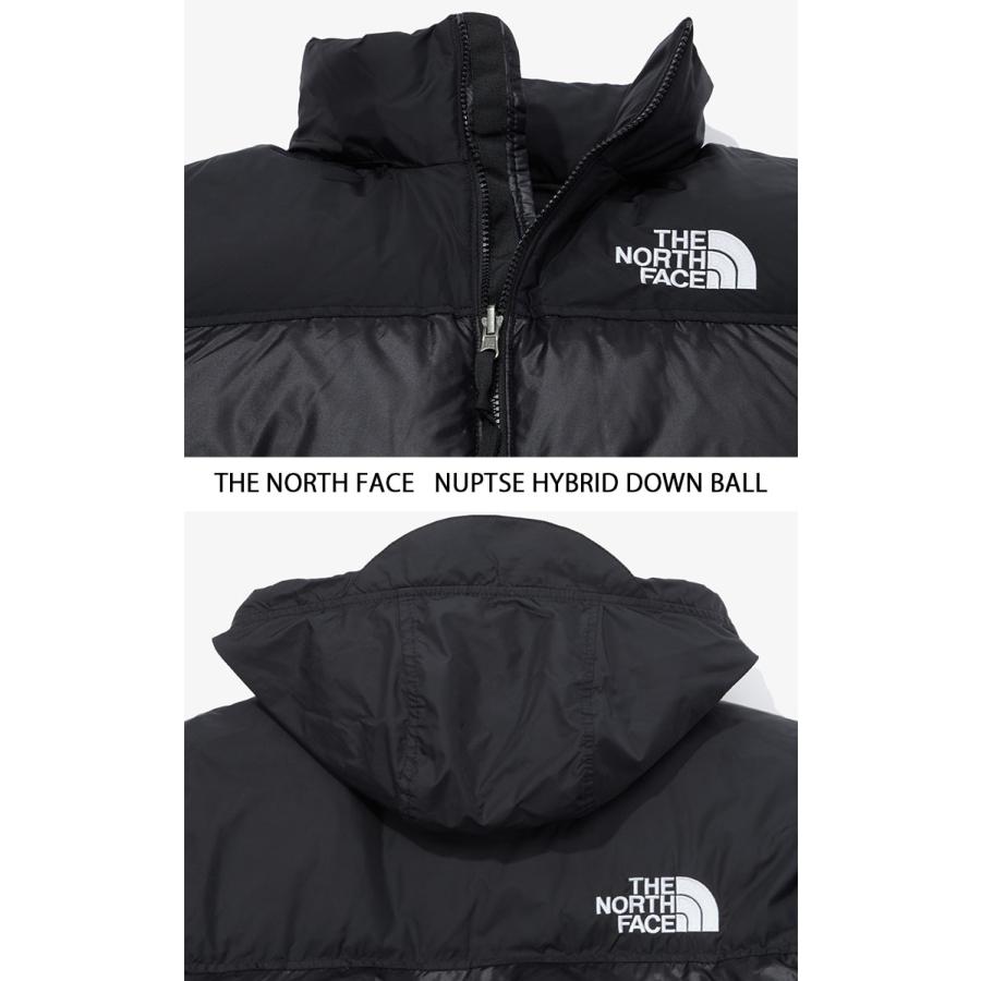 THE NORTH FACE ノースフェイス ダウンジャケット NUPTSE HYBRID DOWN BALL JACKET ダウン ジャケット ショートダウン ヌプシダウン BLACK ...