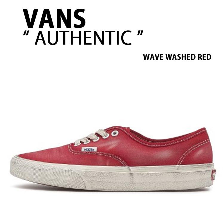 VANS バンズ スニーカー AUTHENTIC WAVE WASHED RED VN000BW5CJH オーセンティック ウェーブ ...