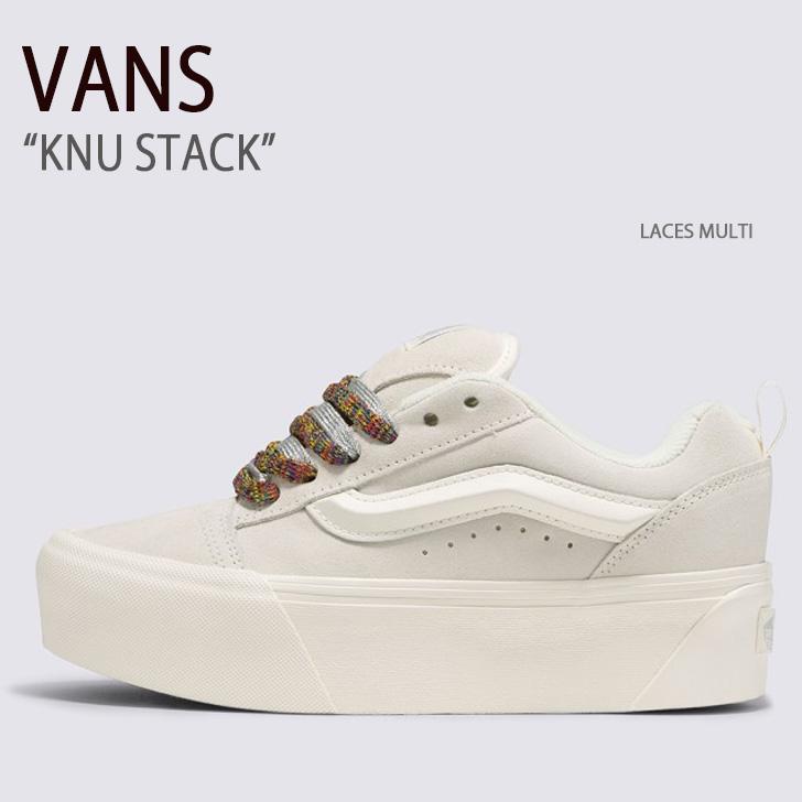 VANS バンズ スニーカー KNU STACK LACES MULTI VN000CRS448 ニュースタック レースマルチ レディース ...