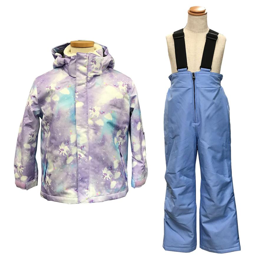 ジョイライド 子供用スキーウェア上下セット ユニコーン パープル 120 130サイズ JOT-5332 JOYRIDE ジュニア キッズ KIDS JUNIOR SKI WEAR ...