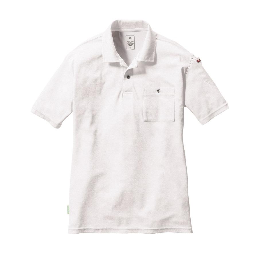 BURTLE SS-XXL 167 半袖ポロシャツ 作業服 バートル ユニセックス ポリエステル100％ 消臭 吸汗速乾 UVカット ストレッチ 襟付き ニット 作業着 オールシーズン ...