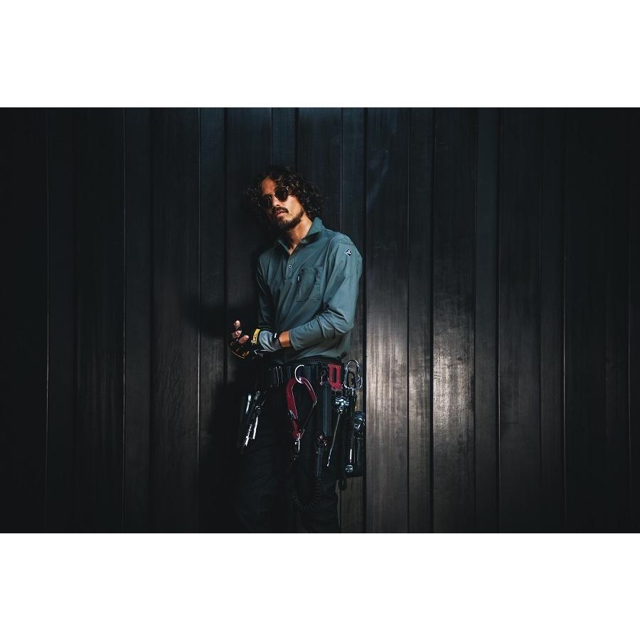 BURTLE 3XL 235 長袖シャツ 作業服 夏用 バートル ユニセックス 防臭 吸汗速乾 接触冷感 UVカット ストレッチ ポロシャツ 襟付き ニット 作業着 : Snup WK ...