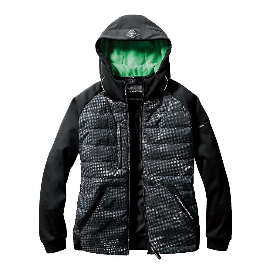 BURTLE S-XL 3210 防風フーディジャケット 防寒着 作業服 バートル THERMOCRAFT ユニセックス ストレッチ 撥水 ...
