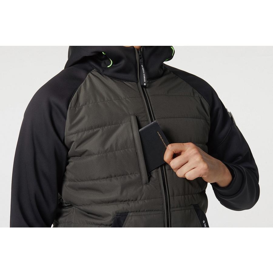 BURTLE S-XL 3210 防風フーディジャケット 防寒着 作業服 バートル THERMOCRAFT ユニセックス ストレッチ 撥水 防水 保温 サーモクラフト電熱パッド対応 ...