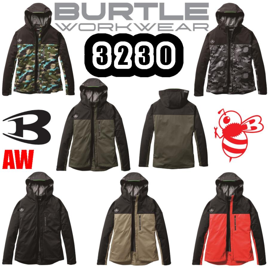 BURTLE XXL 3230 ストレッチパーカー 2023年モデル 防寒着 作業服 軽量 保温性 ストレッチ 防風 撥水 ユニセックス ジャンパー ブルゾン 軽防寒 作業着 バートル ...