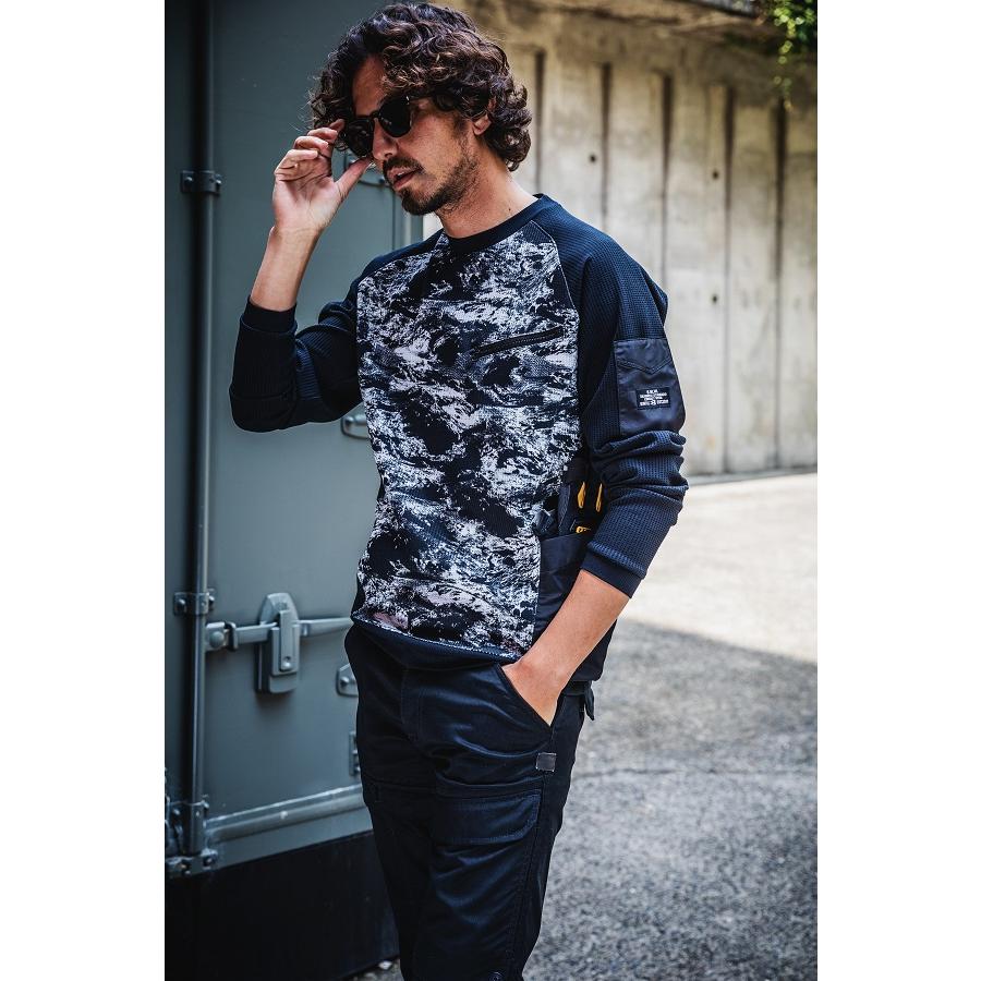 BURTLE S-XXL 4080 エンジニアシャツ 作業服 バートル ユニセックス 吸汗速乾 ストレッチ 消臭 制電 長袖 丸首 オールシーズン 肌着 作業着 交換返品不可商品 : Snup ...