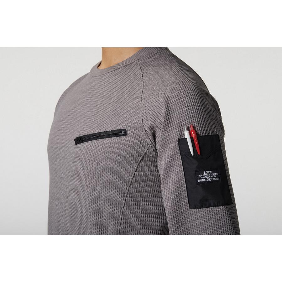 BURTLE S-XXL 4080 エンジニアシャツ 作業服 バートル ユニセックス 吸汗速乾 ストレッチ 消臭 制電 長袖 丸首 オールシーズン 肌着 作業着 交換返品不可商品 : Snup ...