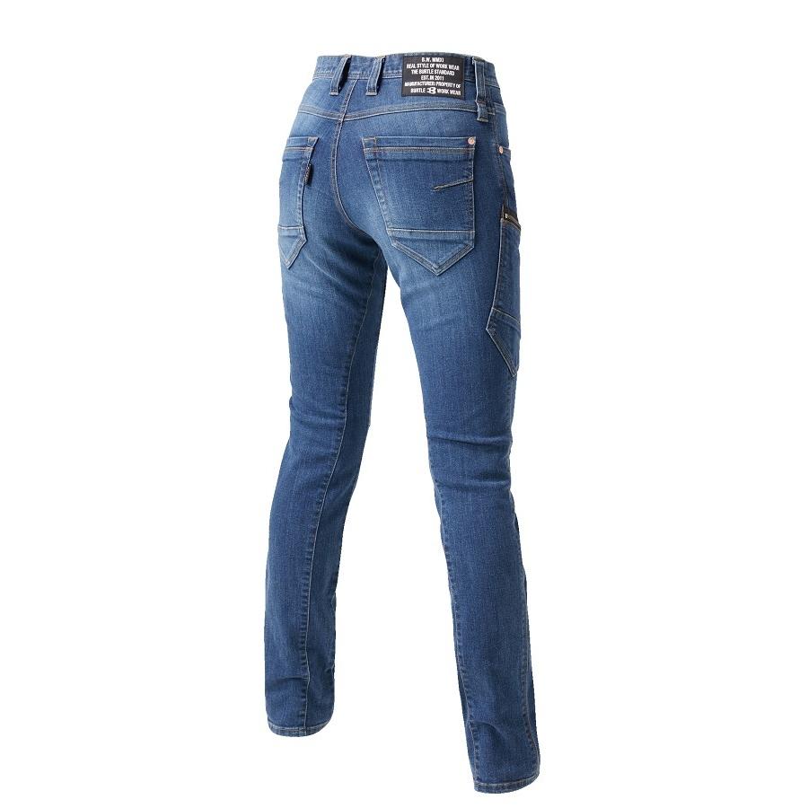 BURTLE SS-LL 5002 カーゴパンツ 作業服 バートル ユニセックス オールシーズン クレイジーストレッチ CORDURA コーデュラ デニム 作業着 ワークウェア ジーンズ ...