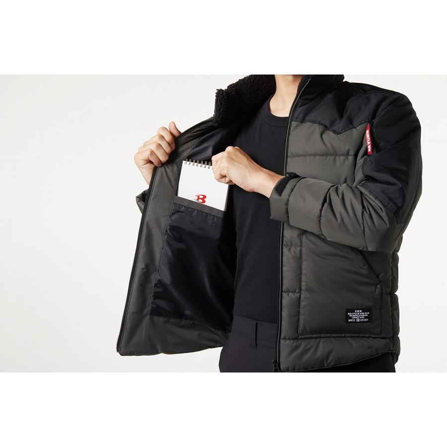 BURTLE S-XL 5020 防寒ジャケット 防寒着 作業服 バートル THERMOCRAFT ユニセックス 撥水 サーモクラフト 保温 電熱パッド バッテリー コーデュラ CORDURA ...