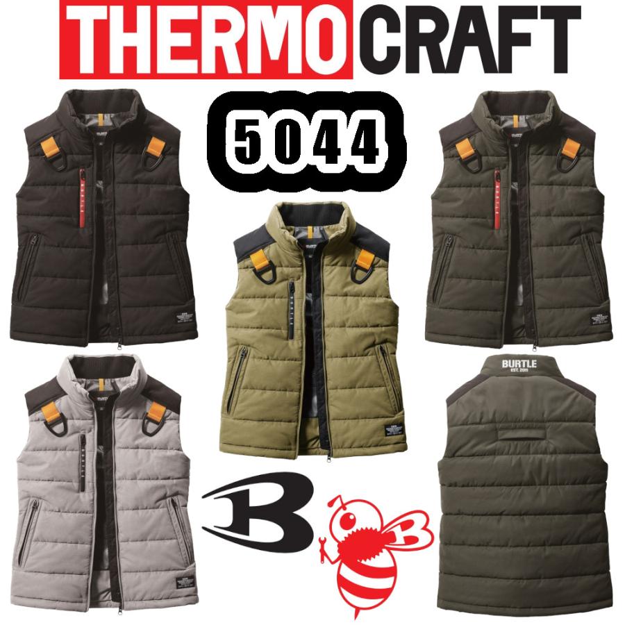 BURTLE S.P. S-XL 5044 防寒ベスト 防寒着 作業服 バートル THERMOCRAFT ユニセックス ストレッチ 耐久性 ...