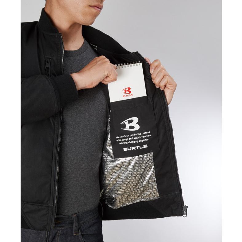 BURTLE S-LL 5260 フライト防寒ジャケット 防寒着 作業服 バートル ユニセックス 防風 保温性 撥水 アウトドア 裏アルミ ブルゾン ジャンパー : Snup WK スナップ ...