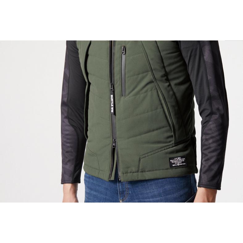 BURTLE S-XL 5274防寒ベスト 大型フード付 防寒着 作業服 バートル 保温性 防風性 撥水加工 THERMOCRAFT サーモクラフト対応 電熱パッド ユニセックス : Snup ...