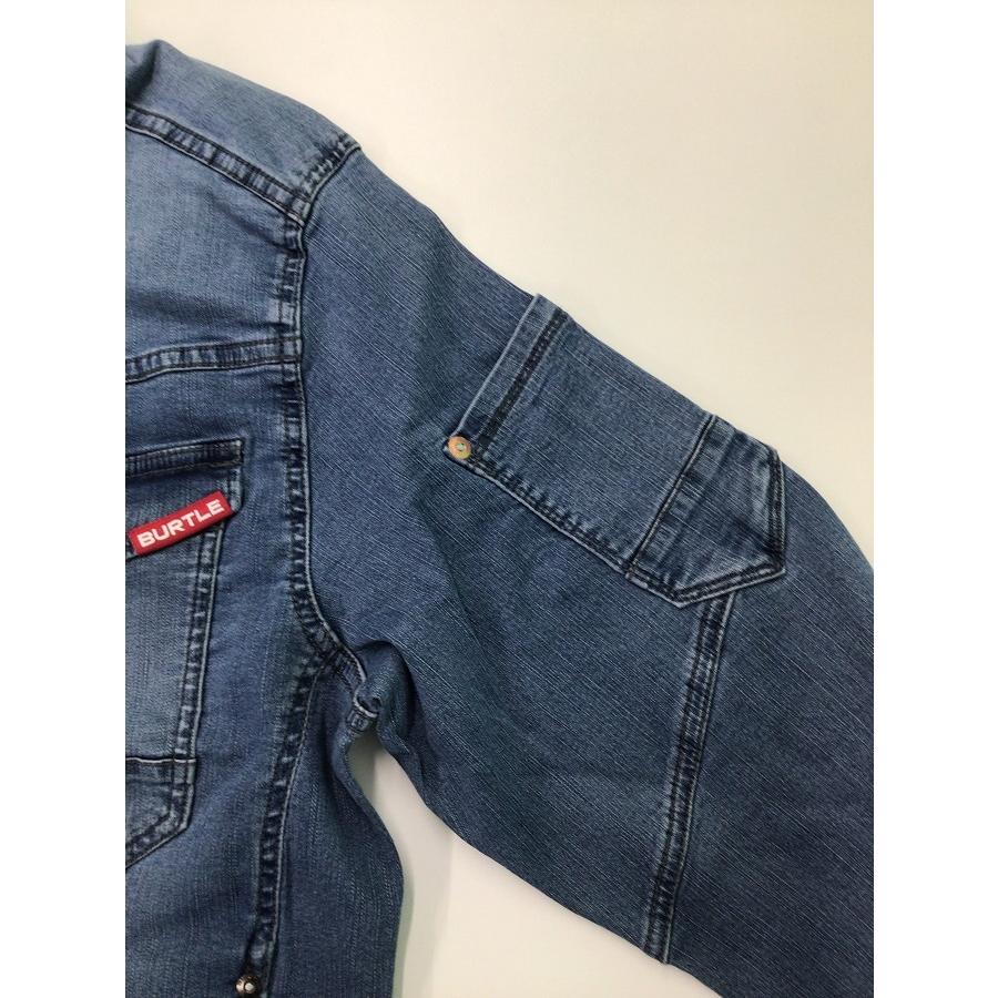 BURTLE O.L S-3L 591D ジャケット アウトレット 作業服 バートル ワークウェア 夏用 接触冷感 ストレッチ デニム 作業着 長袖 ブルゾン 返品交換不可商品 : Snup ...