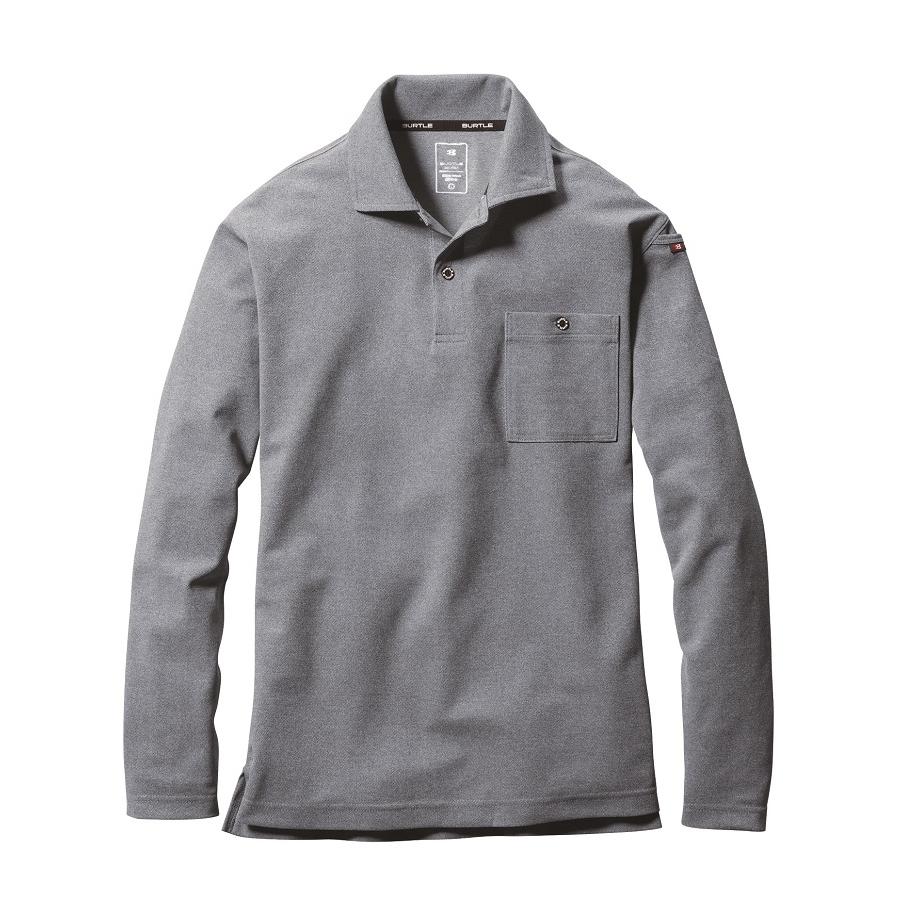 4L 665 長袖ポロシャツ ユニセックス BURTLE 作業服 バートル オールシーズン 消臭 吸汗速乾 UVカット UPF50+ ストレッチ 通気性 襟付き ニット 作業着 :burtle ...
