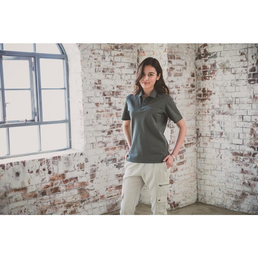 BURTLE 4L 667 半袖ポロシャツ ユニセックス 作業服 バートル オールシーズン 消臭 吸汗速乾 UVカット UPF50+ ストレッチ 通気性 襟付き ニット 作業着 : Snup ...