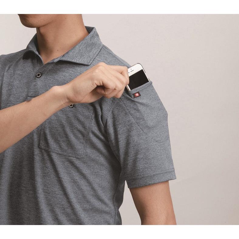 BURTLE 6L 667 半袖ポロシャツ ユニセックス 作業服 バートル オールシーズン 消臭 吸汗速乾 UVカット UPF50+ ストレッチ 通気性 襟付き ニット 作業着 : Snup ...