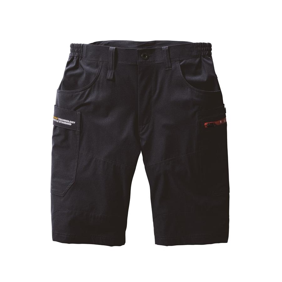 BURTLE S-XL 697 ショートカーゴパンツ ユニセックス 夏用 作業服 CORDURA 吸汗速乾 ストレッチ 接触冷感 UVカット 作業着 ハーフパンツ 作業ズボン バートル ...