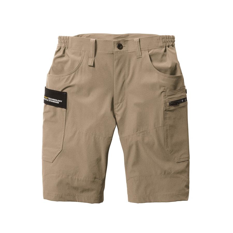 BURTLE S-XL 697 ショートカーゴパンツ ユニセックス 夏用 作業服 CORDURA 吸汗速乾 ストレッチ 接触冷感 UVカット 作業着 ハーフパンツ 作業ズボン バートル ...
