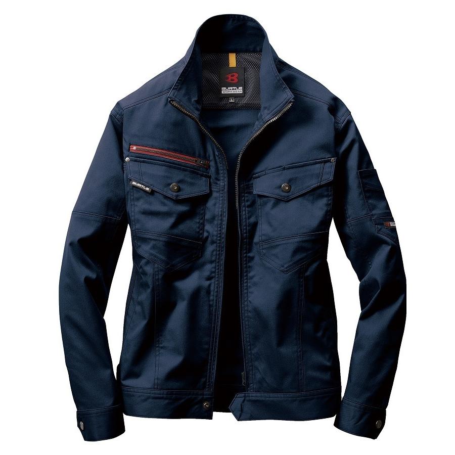 3L 7041 ジャケット BURTLE 作業服 ユニセックス 夏用 吸汗速乾 形態安定 制電 ストレッチ 作業着 長袖 ワークウェア ブルゾン バートル :burtle-7041-3L ...