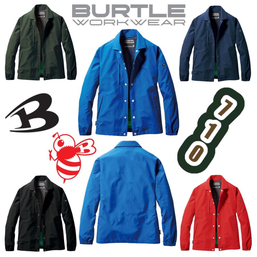 XXL 710 コーチジャケット BURTLE 作業服 撥水性 防風性 ユニセックス バートル オールシーズン ブルゾン ジャンパー ウィンドブレーカー ワークウェア 軽防寒 :burtle ...
