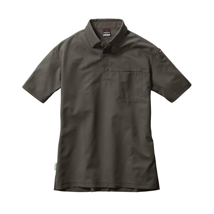 BURTLE S-3L 717 半袖BDシャツ ユニセックス 作業服 SDGs オールシーズン 消臭 吸汗速乾 UVカット ストレッチ 制電 帯電防止 襟付き ポロシャツ 作業着 バートル ...