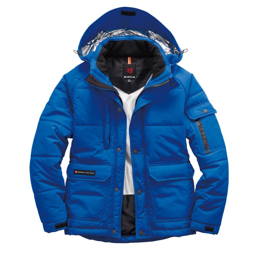 SS-LL 7510 防寒ジャケット 大型フード付 BURTLE 防寒着 作業服 バートル 保温性 防風性 撥水 帯電防止 耐水圧2000m/m ユニセックス ブルゾン ジャンパー ...