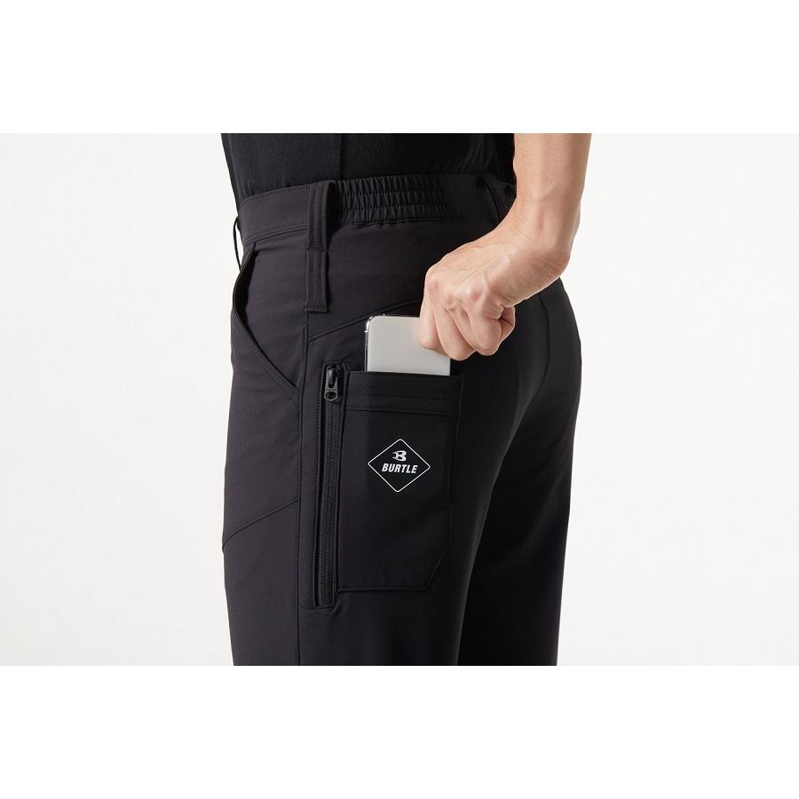 S-LL 9513 パンツ BURTLE 作業服 ユニセックス 夏用 吸水速乾 軽量 帯電防止性 ストレッチ 作業着 ワークウェア スラックスパンツ 作業ズボン バートル : burtle ...