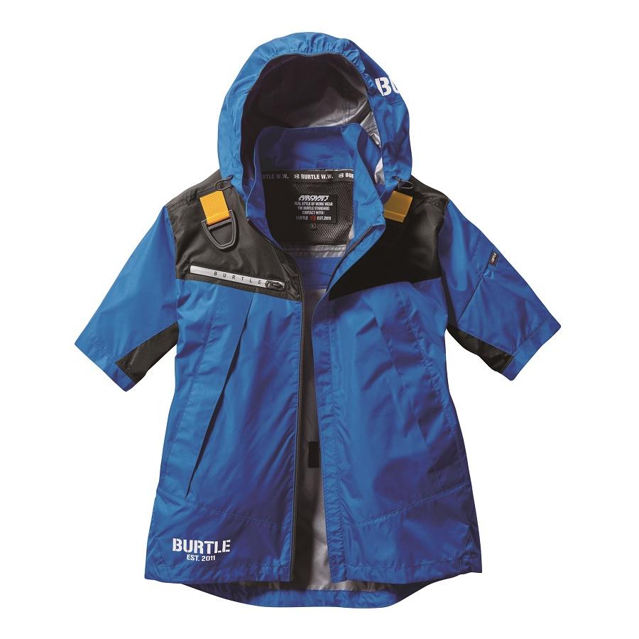 S-XL AC1196 ACフーディ半袖ジャケット 2023年モデル AIRCRAFT BURTLE 空調服 作業服 バートル エアークラフト空調ウェア ユニセックス 熱中症対策予防 ...