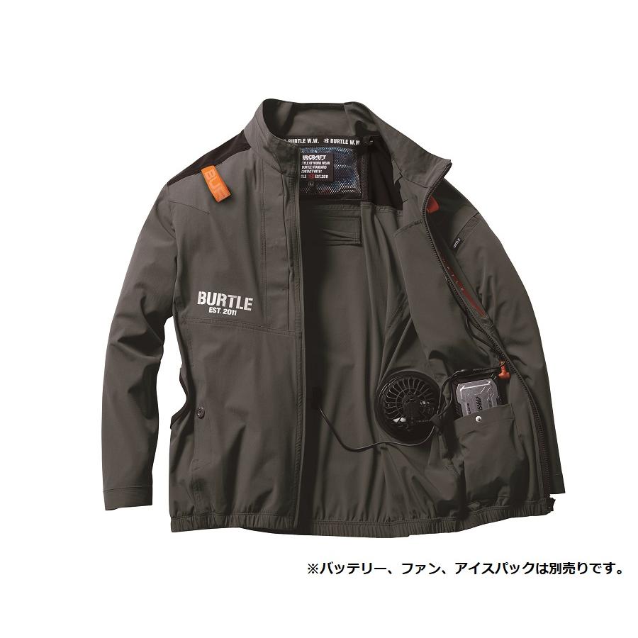 BURTLE S-XL AC2001 ACブルゾン サイドFAN ユニセックス エアークラフト 空調服空調ウェア 接触冷感 UVカット 熱中症対策予防 AIRCRAFTバートル 作業服作業着 ...