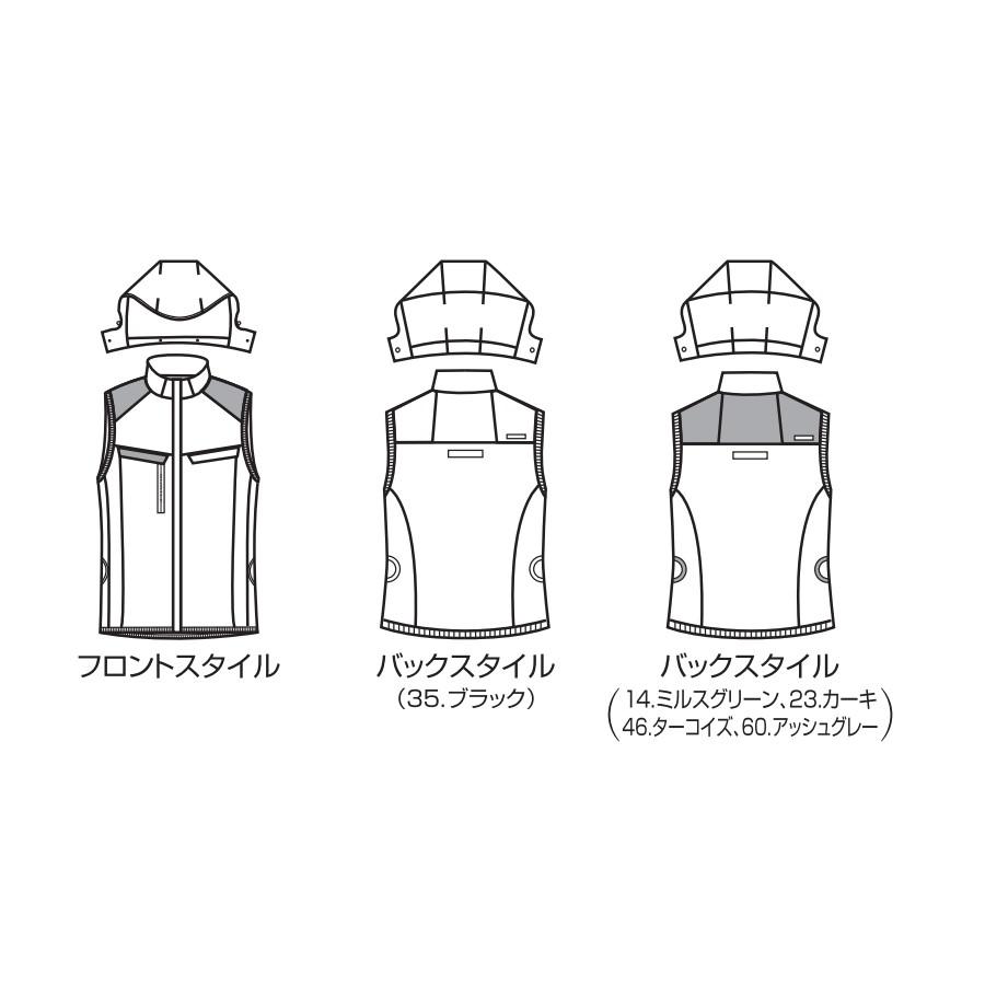 S-XL AC2024 ACベスト 2024年モデル BURTLE エアークラフト 空調服 サイドファン 作業服 UVカット 空調ウェア 熱中症対策 予防 AIRCRAFT 作業着 バートル ...