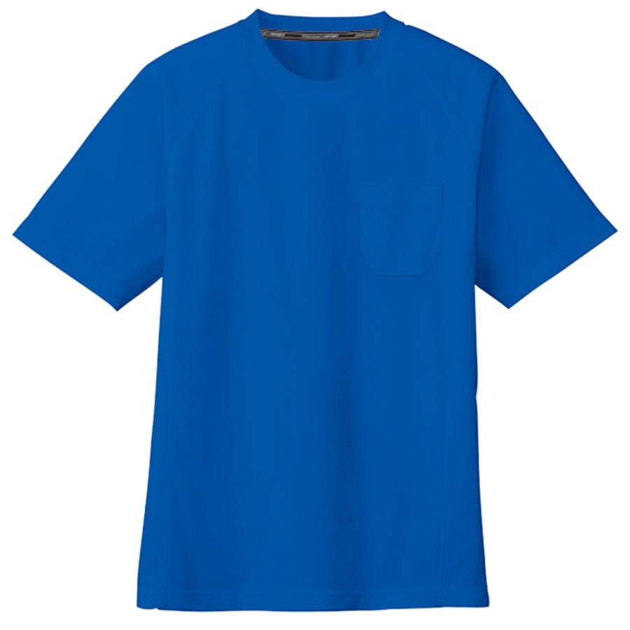 SS-LL AS-657 半袖Tシャツ ポケットあり ANDARE SCHIETTI 作業服 ニット 吸汗速乾 消臭 ポリエステル100% 丸首 作業着 肌着 男女兼用 CO-COS ...
