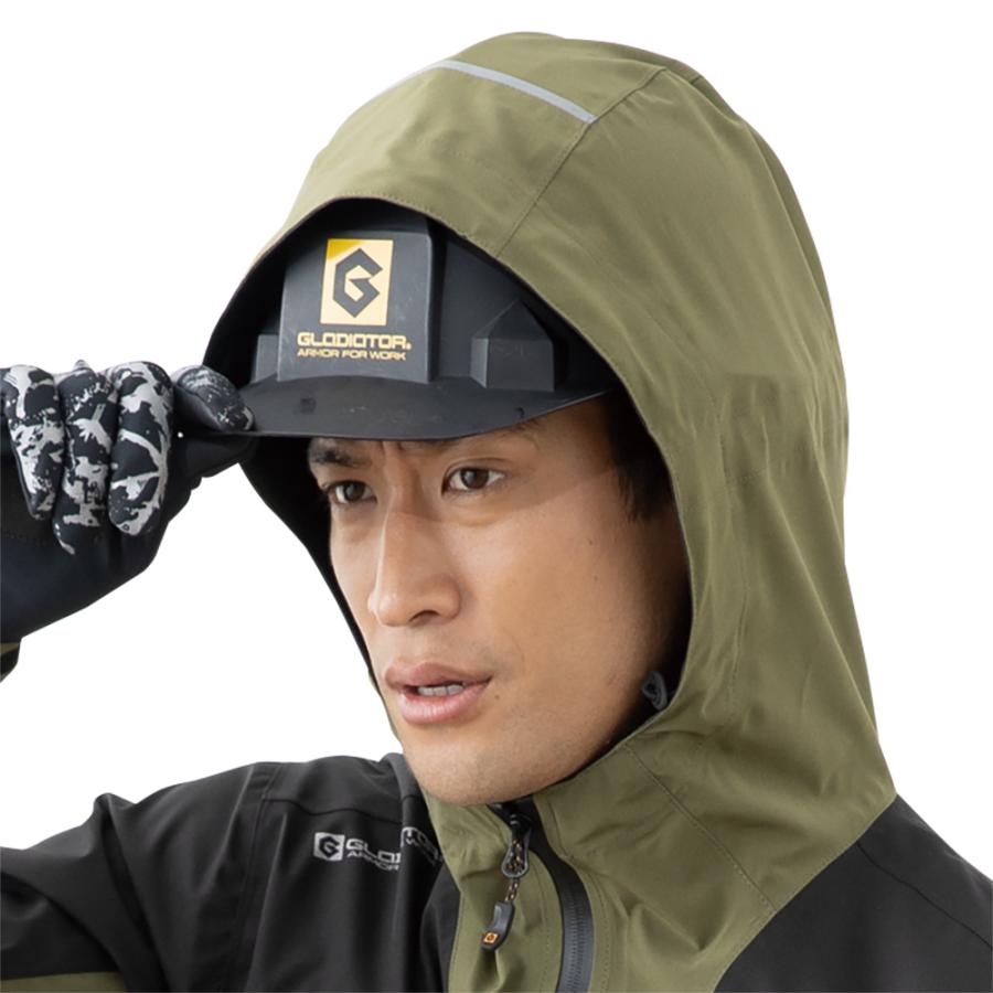 3L G-5411 4WAYストレッチレインジャケット GLADIATOR ユニセックス 透湿防水 防寒 作業服 反射 合羽 グラディエーター ジャンパー ブルゾン コーコス信岡 :cocos ...