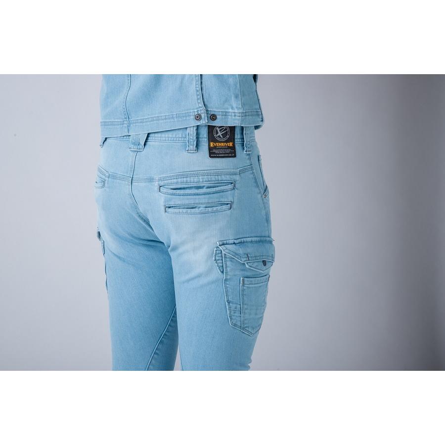 EVENRIVER 3L USD702 ストレッチブラストカーゴ 作業服 ストレッチ パンツ ズボン デニムウェア イーブンリバー オールシーズン ワークウェア 作業着 : Snup WK ...