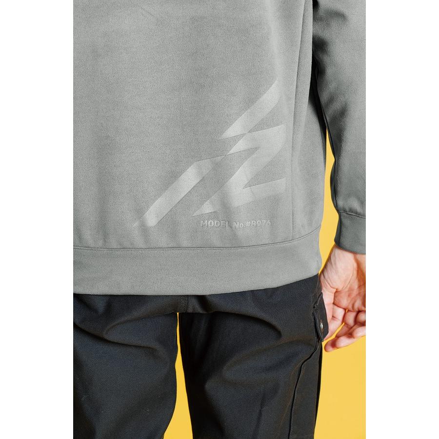 S-3L #8976 ストレッチニットスウェードパーカー I'ZFRONTIER 防寒着 作業服 保温 フーディー スウェット 作業着 秋冬用 アイズフロンティア : Snup WK スナップ ...