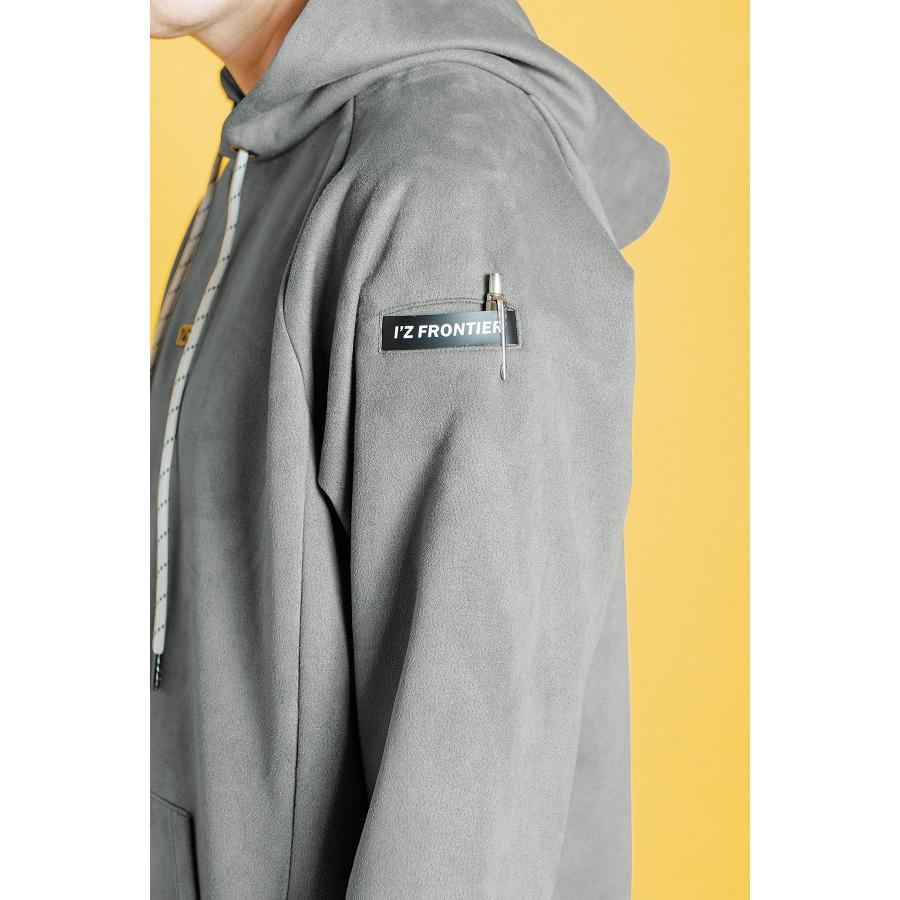 S-3L #8976 ストレッチニットスウェードパーカー I'ZFRONTIER 防寒着 作業服 保温 フーディー スウェット 作業着 秋冬用 アイズフロンティア : Snup WK スナップ ...