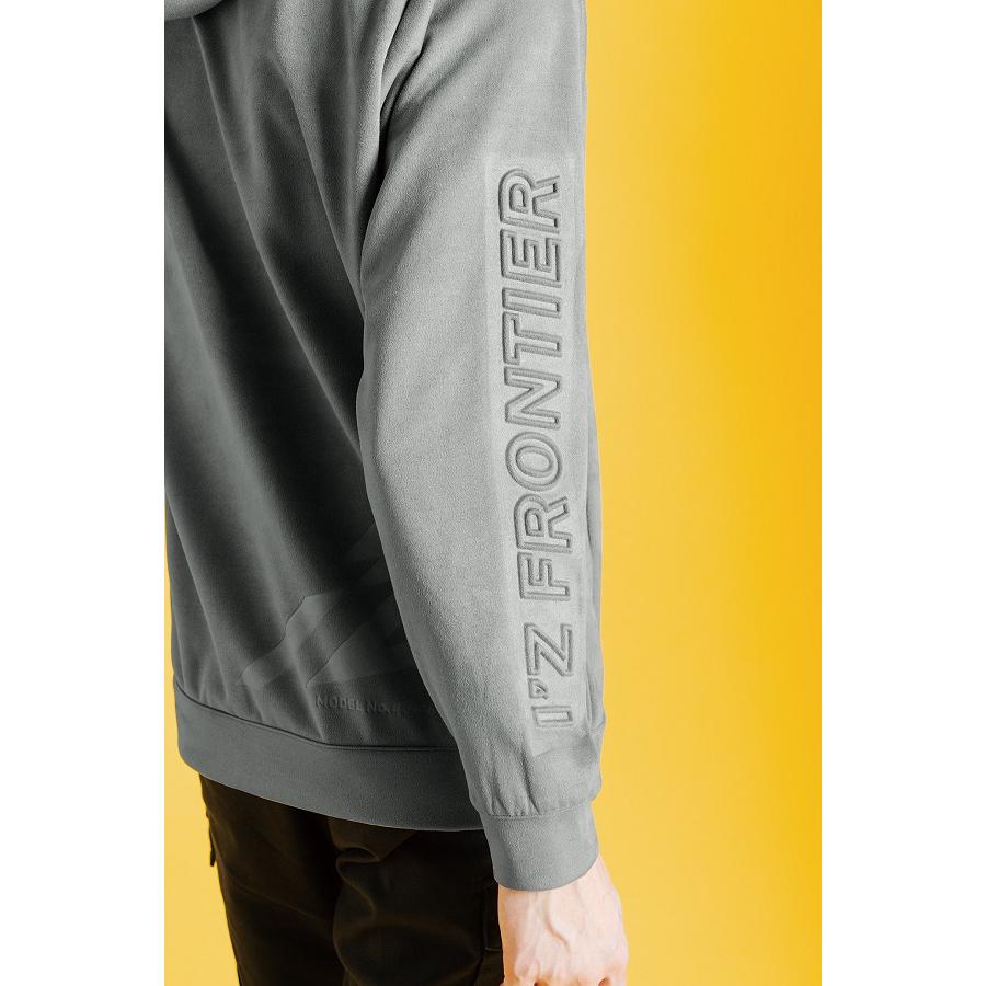 S-3L #8976 ストレッチニットスウェードパーカー I'ZFRONTIER 防寒着 作業服 保温 フーディー スウェット 作業着 秋冬用 アイズフロンティア : Snup WK スナップ ...