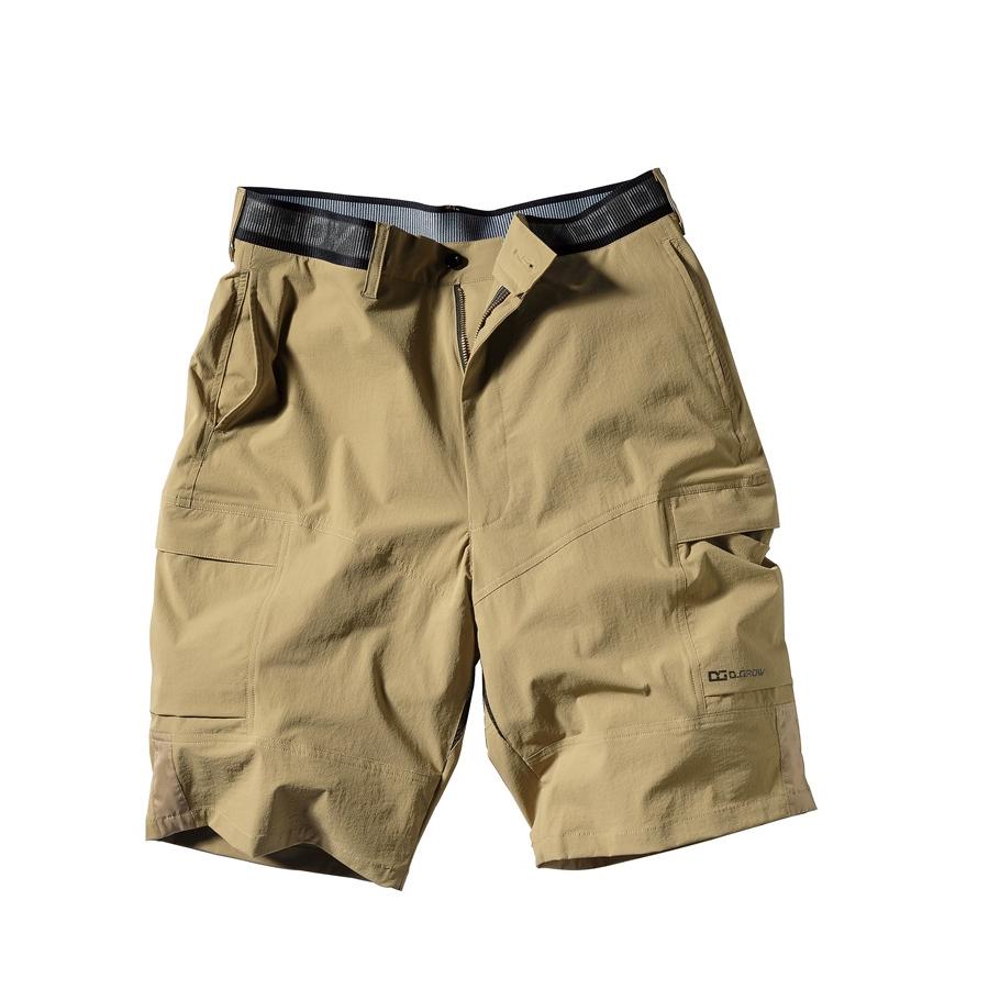 クロダルマ 3L-4L DG122 ハーフカーゴパンツ D.GROW 春夏用 作業服 接触冷感素材 軽量 ストレッチ ショートパンツ 作業ズボン 作業着 ワークウェア ディーグロー ...