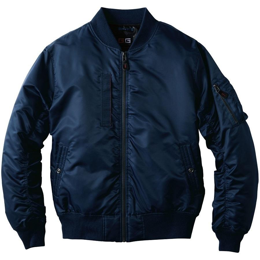 6L 0014-00 フライトブルゾン G.GROUND 防寒着 作業服 SOWA 桑和 MA-1 撥水 作業ジャンパー 中綿 作業着 アウター ソウワ ソーワ ジーグラウンド : Snup ...