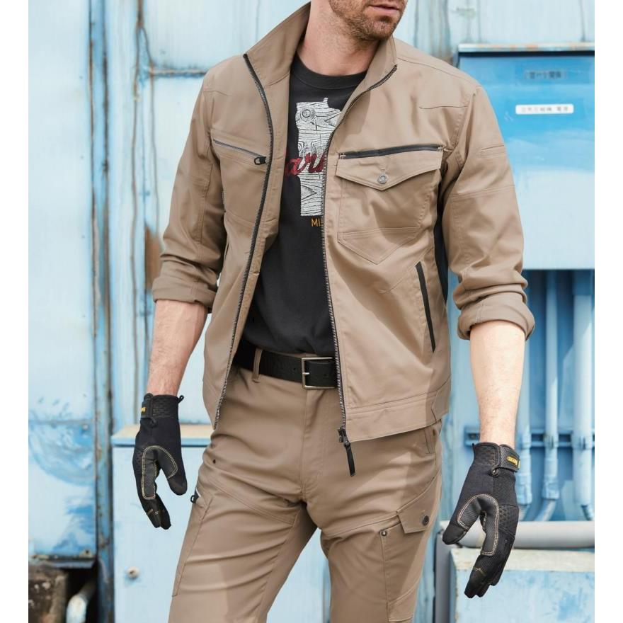 SOWA 120cm 3042-08 カーゴパンツ 作業服 制電性素材 ストレッチ 消臭 オールシーズン 作業ズボン 作業着 ワークウェア 桑和 レディースサイズ ビッグサイズ : Snup ...